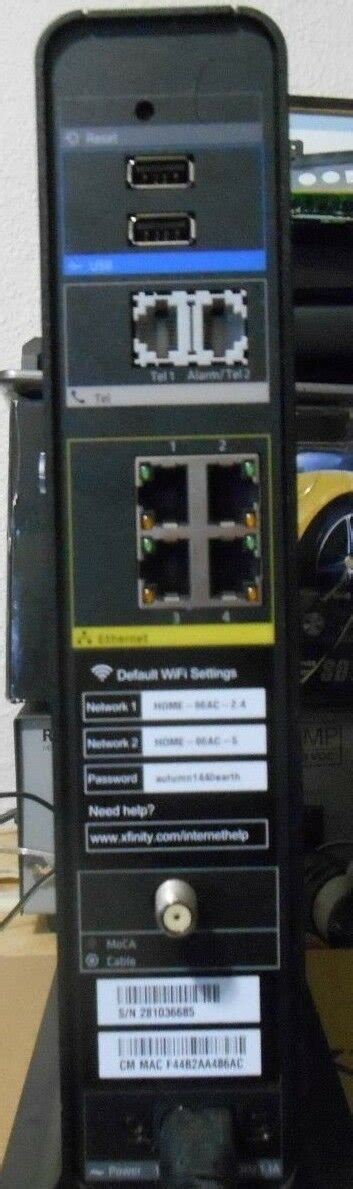 Cisco Xfinity Dpc3941t Dual Band Wifi 802 11ac Cable Modem Xb3