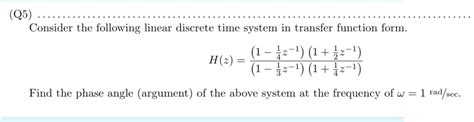 Solved 25 Consider The Following Linear Discrete Time