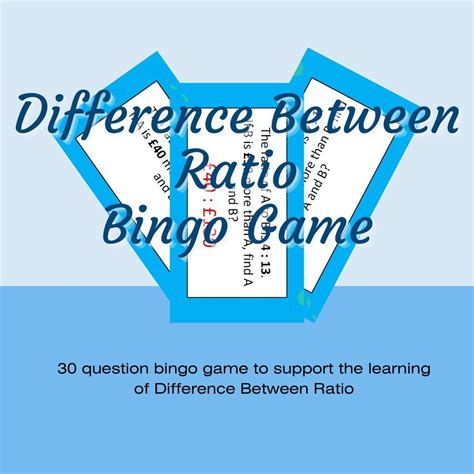 Engaging Ratio Maths Bingo Game Fun And Interactive Revision Activity