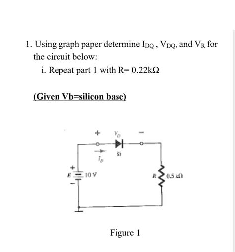 Solved 1 Using Graph Paper Determine Idqvdq And Vr For
