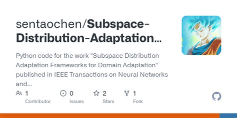 github sentaochen subspace distribution adaptation frameworks python