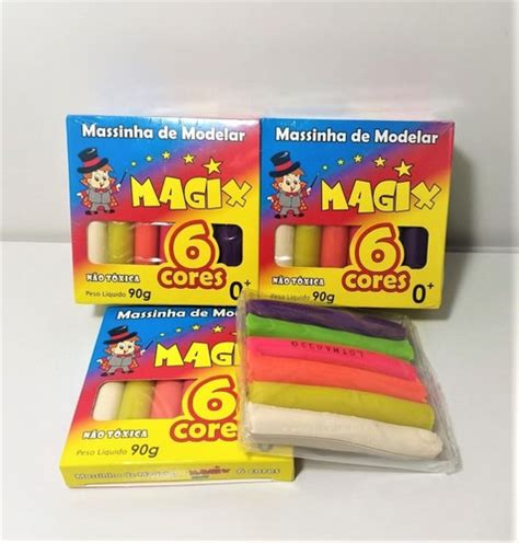 Kit Massinha Modelar Escolar Cores Magix G Atacado Parcelamento Sem Juros