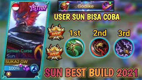 REVAMP SUN BEST BUILD TUTORIAL CARA PAKAI BUILD TERSAKIT SUN TOP GLOBAL SUN BUILD