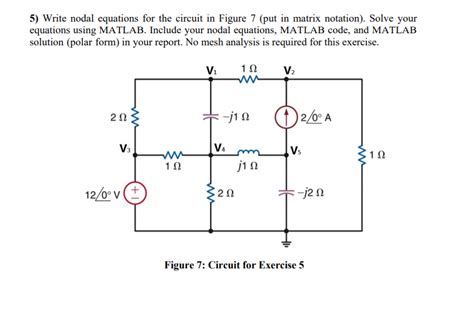 Solved Write Nodal Equations For The Circuit In Figure Chegg