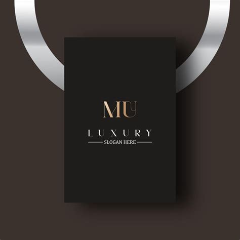 Premium Vector Mu Logo Design Vector Image