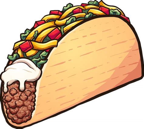 Premium Vector Cartoon Taco