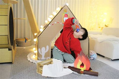 유아홈스쿨링놀이키트 캠핑놀이 Diy 키즈텐트 키즈파이 불멍타임 네이버 블로그