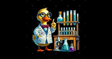 🧪 Duck Chemistry Experiment Cute Science Duck Illustration