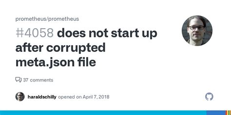Does Not Start Up After Corrupted Meta Json File · Issue 4058