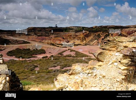 Parys Opencast Copper Mine Anglesey North Wales Stock Photo Alamy