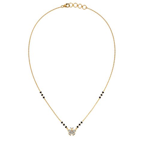 Buy Karter Diamond Mangalsutra Online Caratlane