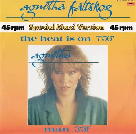 Agnetha Fältskog The Heat Is On Special Maxi Version Revin Records