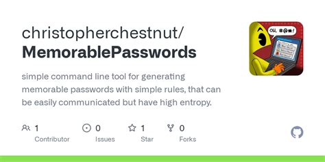 github christopherchestnut memorablepasswords simple command line tool for generating
