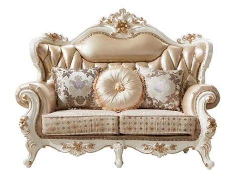 Jvmoebel 2 Sitzer Beige Sofa 2 Sitzer Luxus Leder Klassische Design