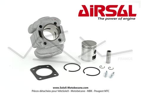 Cylindre Piston Kit Airsal Ø45 Carré Pour Mobylette Motobécane
