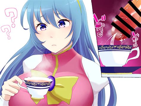 Rule 34 Blue Eyes Blue Hair Breasts Breasts Bigger Than Head