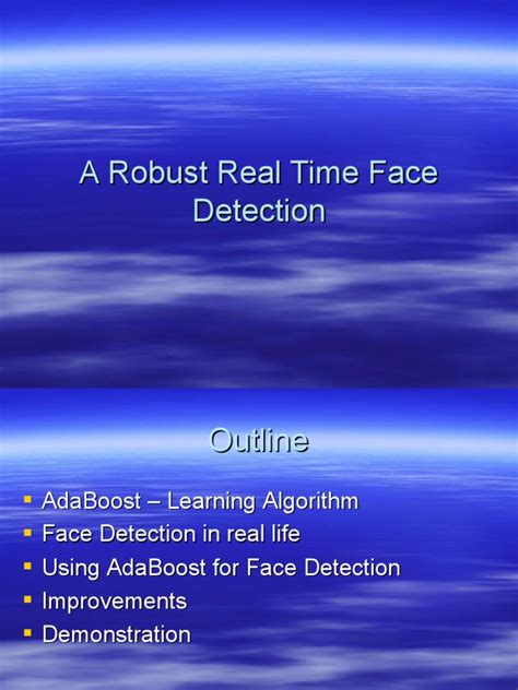 a robust real time face detection pdf applied mathematics cognition