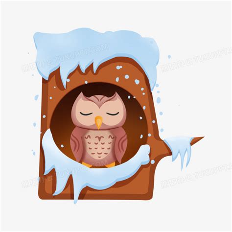 一组小动物冬眠组图合集五PNG图片素材下载 素材PNG 熊猫办公