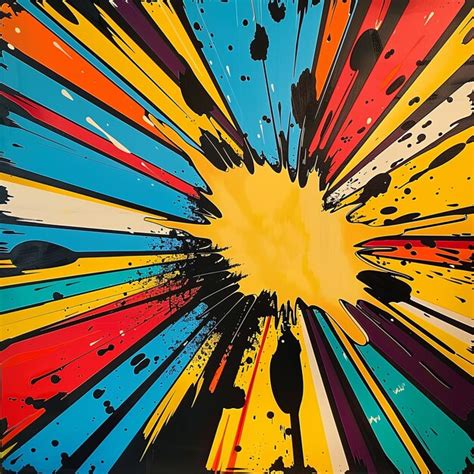 Premium Photo Colorful Abstract Pop Art Explosion
