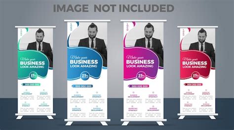 Premium Vector Corporate Business Rollup Banner Design Template