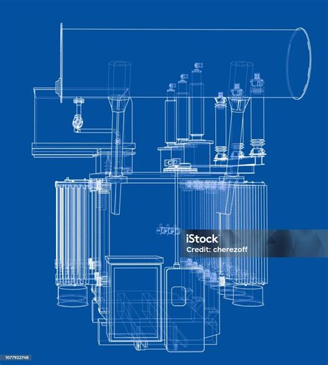 Konsep Transformator Tegangan Tinggi Ilustrasi Stok Unduh Gambar Sekarang Besar Deskripsi