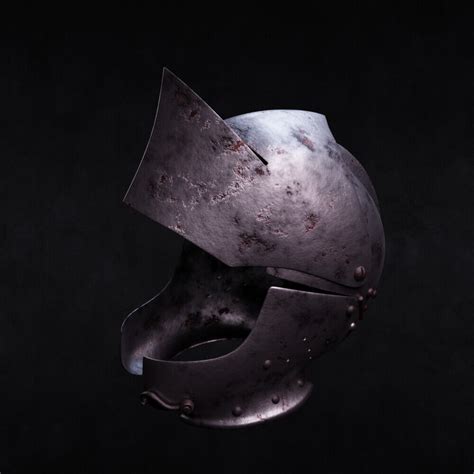 15th Century Armet Helmet Cgtrader