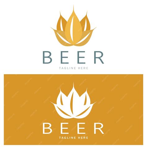 Premium Vector Beer Logo Template With Vintage Craft Wheatfor Badge