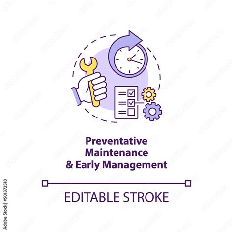 Preventative Maintenance Early Management Concept Icon Total