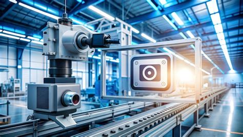 3d Ai Robot And Assembly Line Symbolize Integration Of Ai In