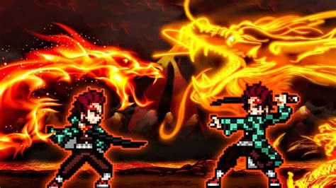 Tanjiro HK V OP New VS Tanjiro Chaos OP In Jump Force Mugen YouTube