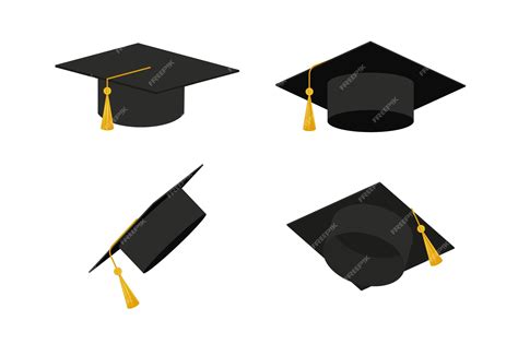 Premium Vector Graduation Cap Vector Isolated On White Background