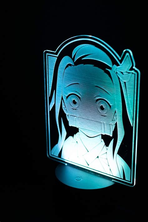 Nezuko Light Demon Slayer Led Light Nezuko Art Etsy
