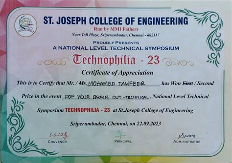 Mohamed Tawfeeq On Linkedin Techquiz Nationallevel Symposium