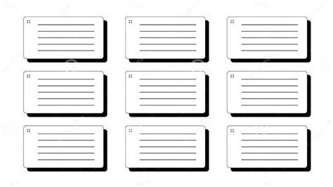 Notebook Labels Vector Set Of 9 Black And White Cartoon Minimalist