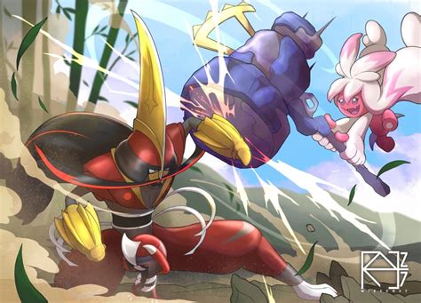 Tinkaton Pawniard And Kingambit Pokemon Drawn By Wizter27 Danbooru