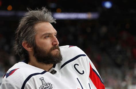 Marc Andre Fleury And Alex Ovechkin Meet Briefly During Warmup Of Game