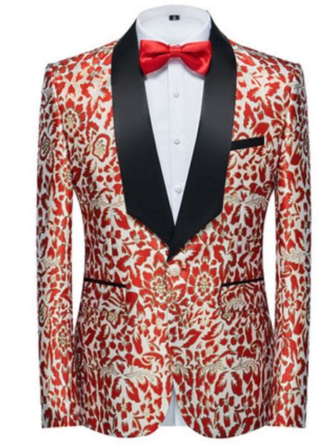 Terno Masculino Vermelho Hong Paisley Huge Compre Agora Online