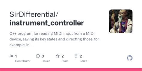GitHub SirDifferential Instrument Controller C Program For Reading MIDI Input From A MIDI