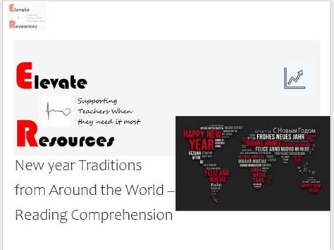 New Year Traditions From Around The World Reading Comprehension