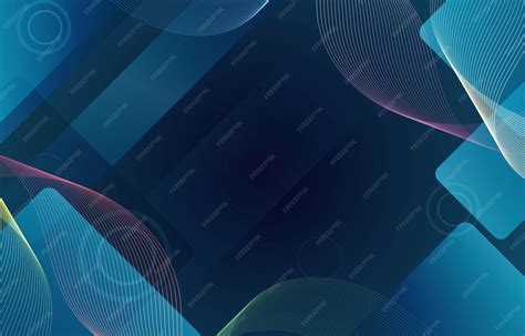 Premium Vector Wave Glass Geometric Background