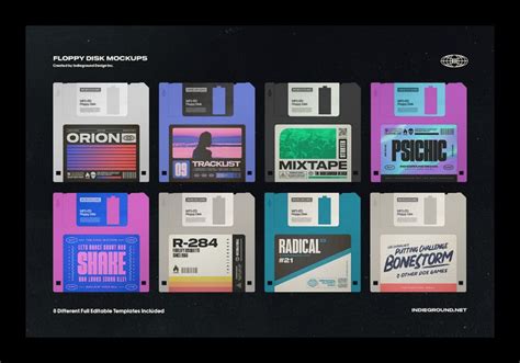 Floppy Disk Mockups On Behance Floppy Disk Presentation Design Design