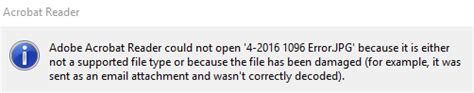 Solved Adobe Reader Has Error Message And Wont Open Docu Adobe