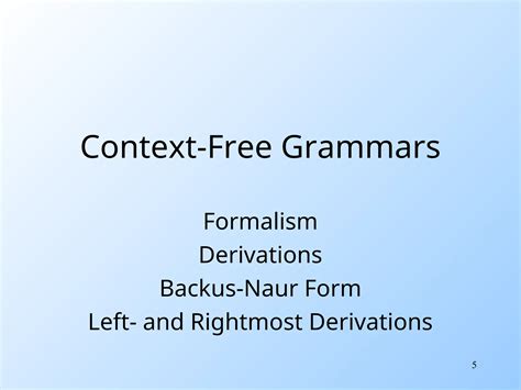 Unit 2 Context Free Grammer Ppt CFG CFL PPT