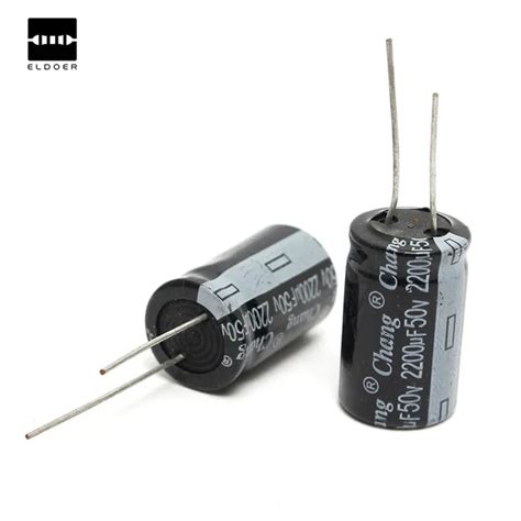 New Arrival 10pcs 2200uf 50v Electrolytic Radial Capacitor 105c 16x25mm