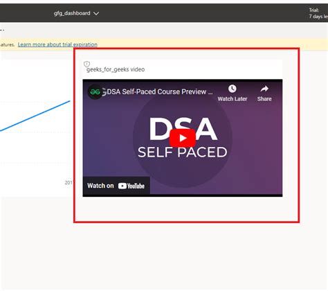 Power Bi How To Add Video To Dashboard Geeksforgeeks