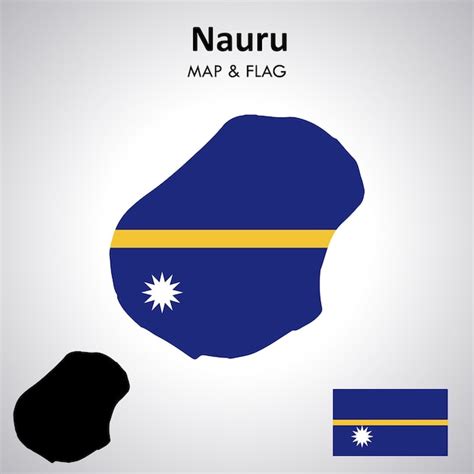 Premium Vector Nauru Flag And Map Design Map Flag Vector File