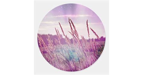 Magical Grass Classic Round Sticker Zazzle