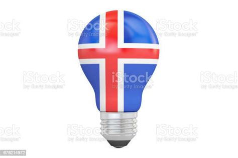 아이슬란드 깃발 3d 렌더링에 고립 된 흰색 배경으로 전구 0명에 대한 스톡 사진 및 기타 이미지 0명 3차원 형태 개념과 주제 Istock