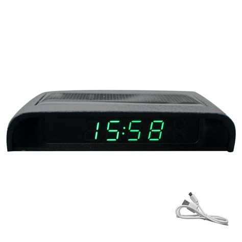 Mua CALIDAKA Car Clock Multifunctional Car Solar Powered LCD Clock