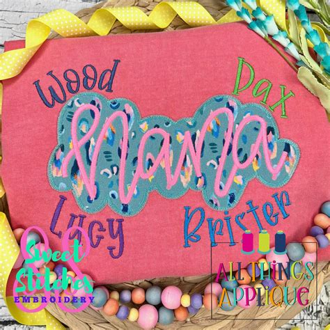 Nana Cursive Zz Allthingsapplique